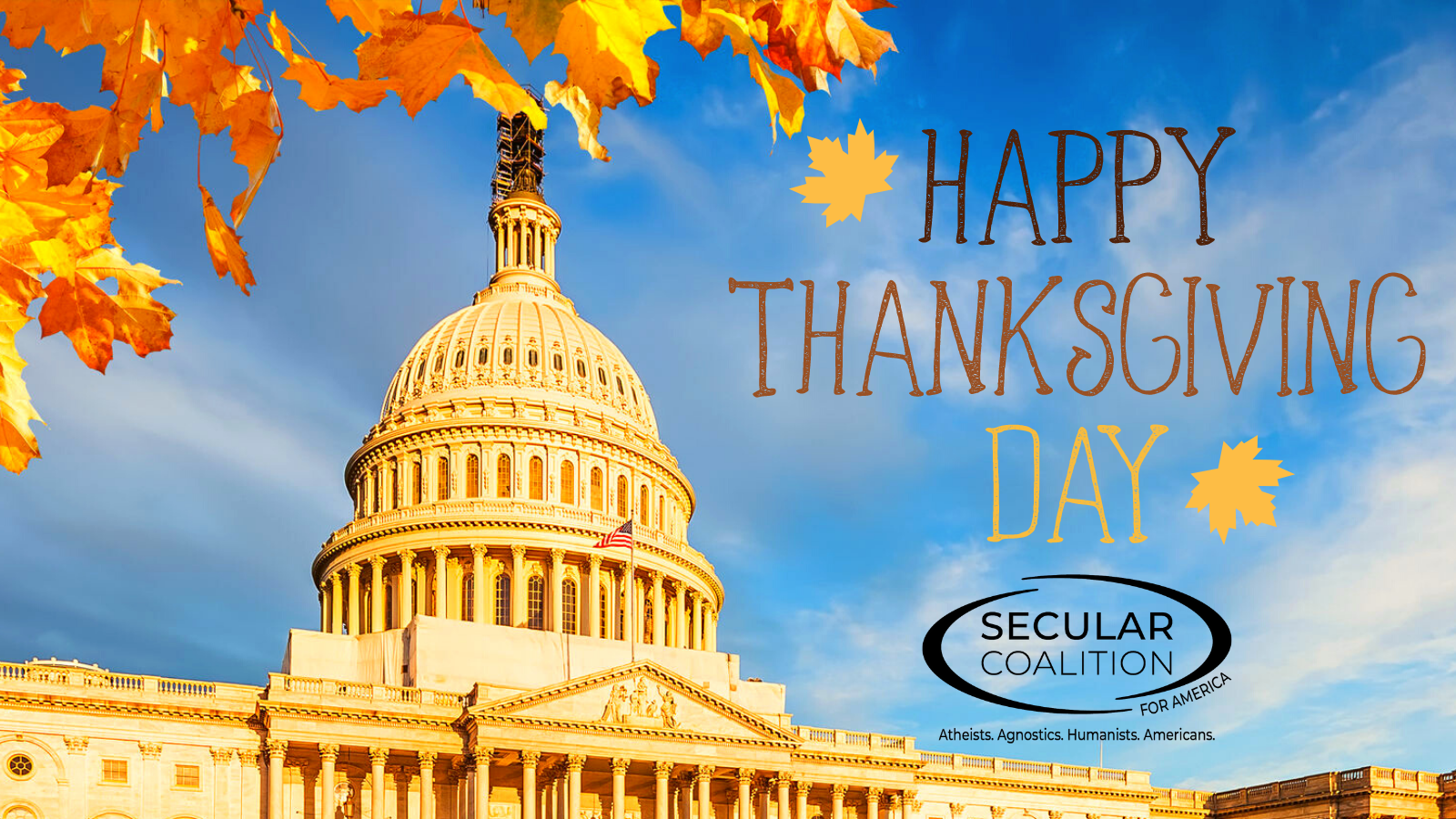 We're thankful for you! - Secular Coalition for America